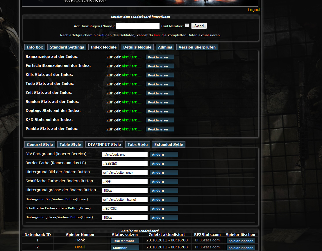 Battlefield 3 Stats, ezStats, Battlefield 3 Leaderboard - BF-Games.net