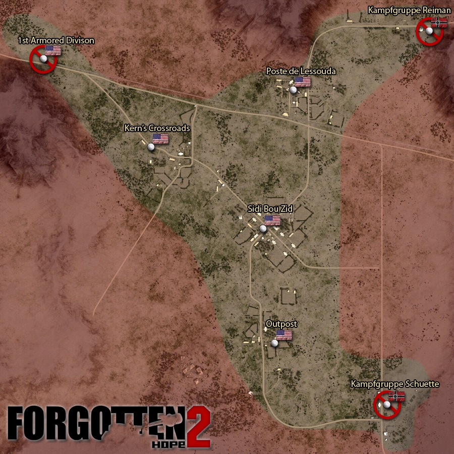 Forgotten Hope 2: Road to 2.45 Part 1, Mapvorstellung Sidi Bou Zid - BF ...
