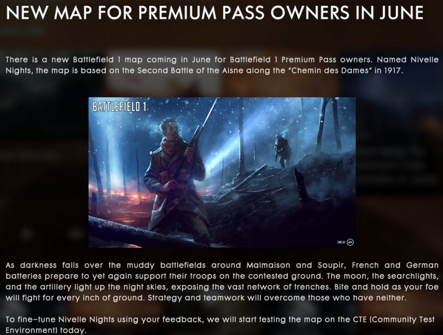 Battlefield 1: Erste Nachtkarte - BF-Games.net