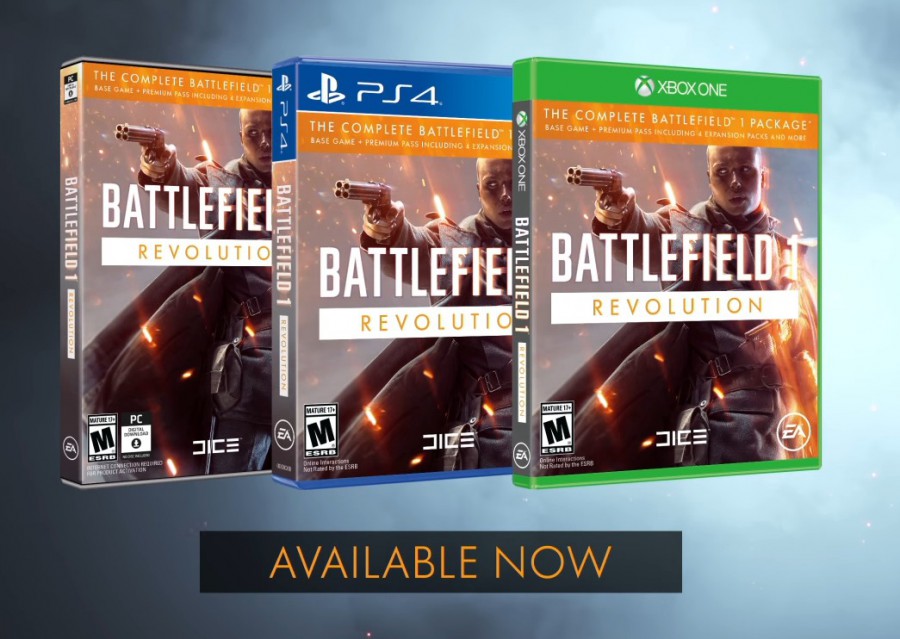 Battlefield 1: Revolution Edition inklusive Premium Pass erhältlich ...